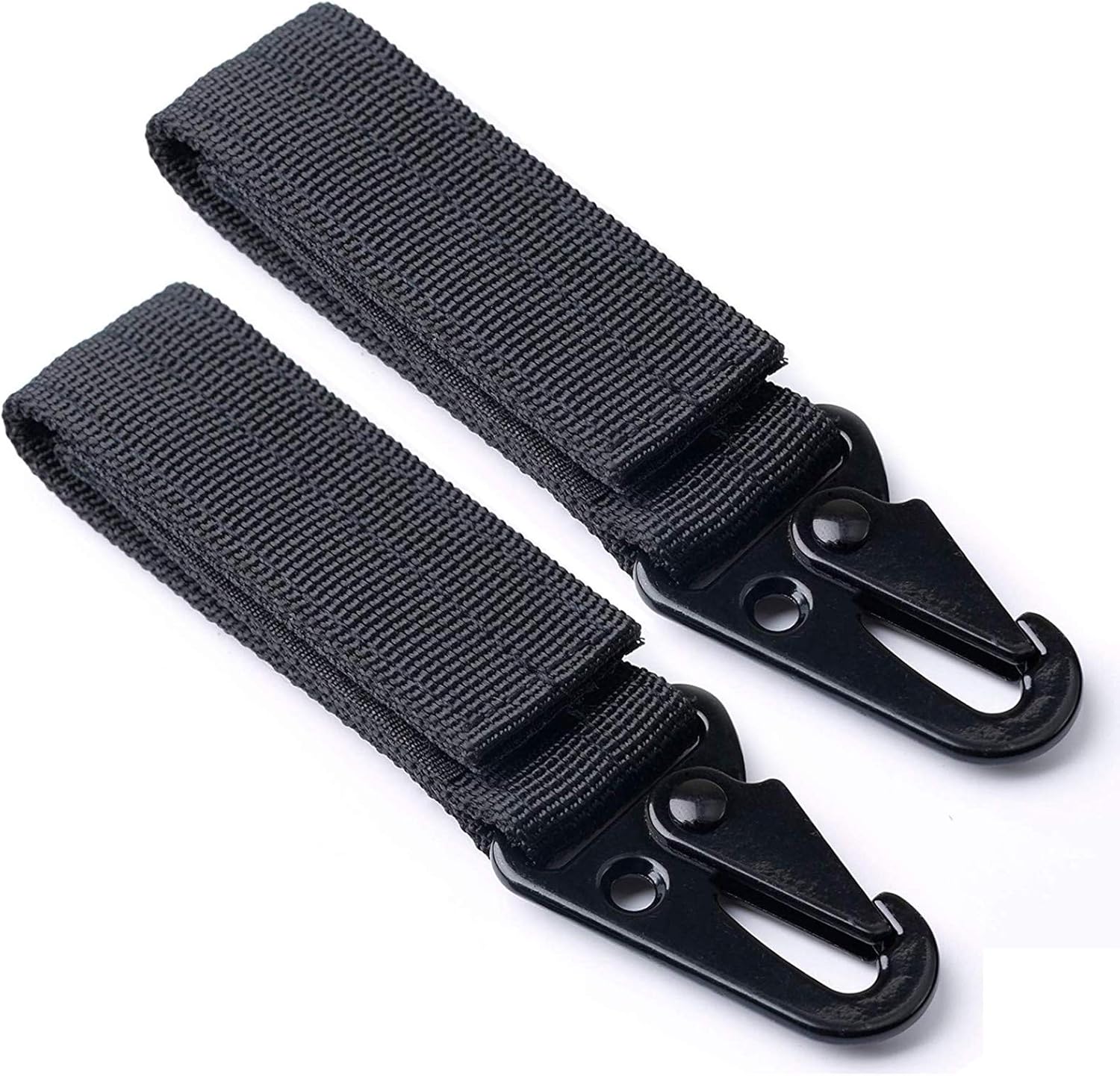 Amazon.com : CamGO Tactical Belt Hanging Carabiners Hook Nylon Webbing ...