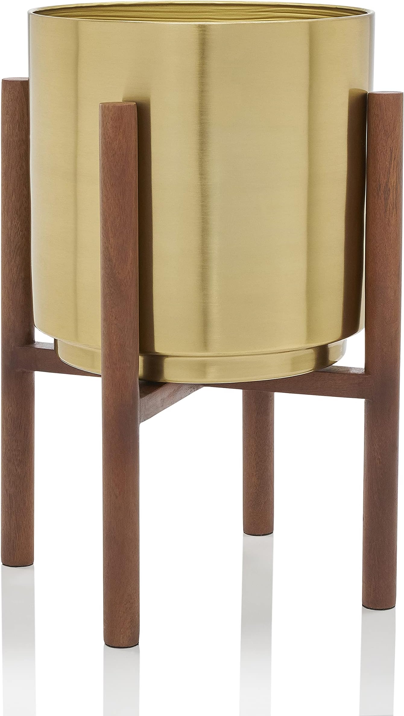 Amazon.com : RISEON Handmade Mid Century Modern Wood Planter, Rustic ...