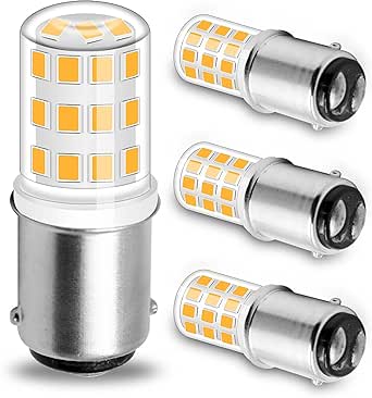 Amazon.com: BA15D LED Double Contact Bayonet Base 12 Volt Soft Warm ...