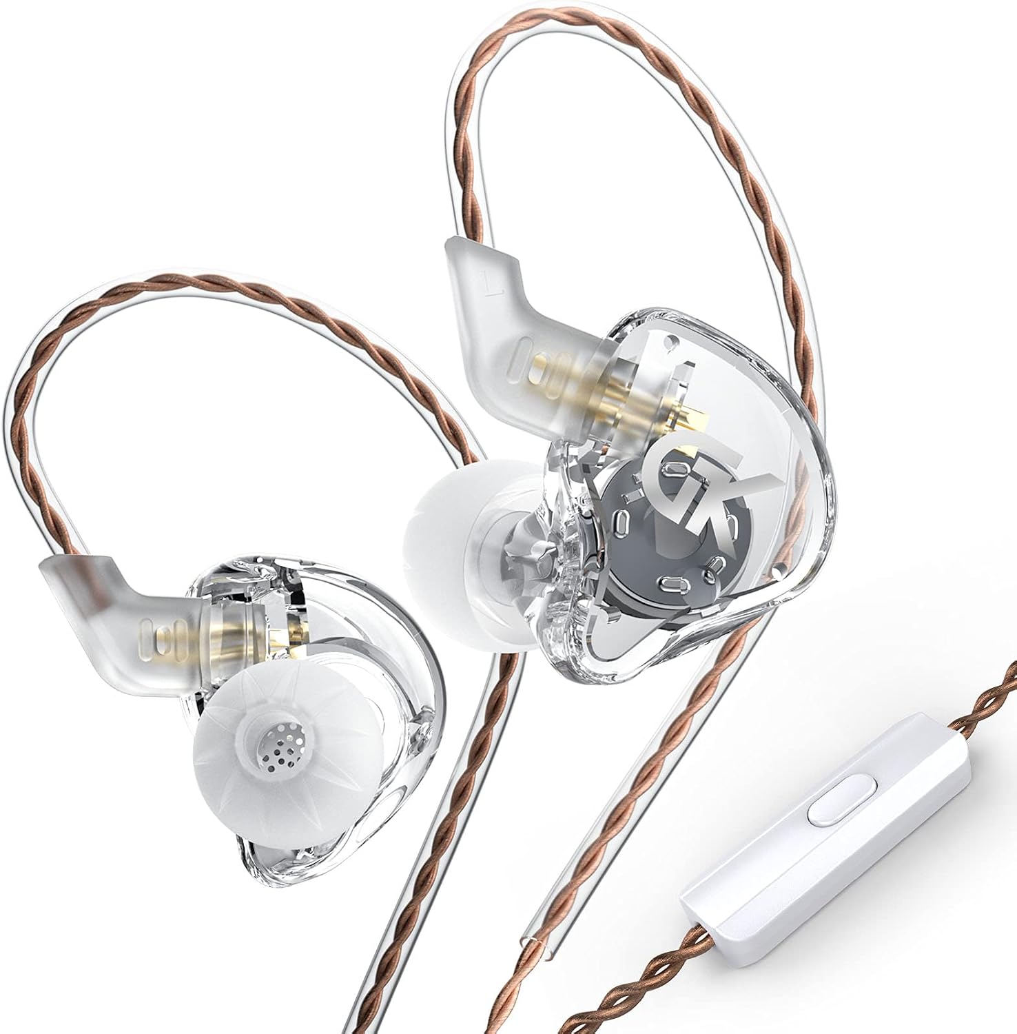 Amazon.com: GK GST Headphones in Ear HiFi 1DD 1BA Deep Bass Earbuds ...