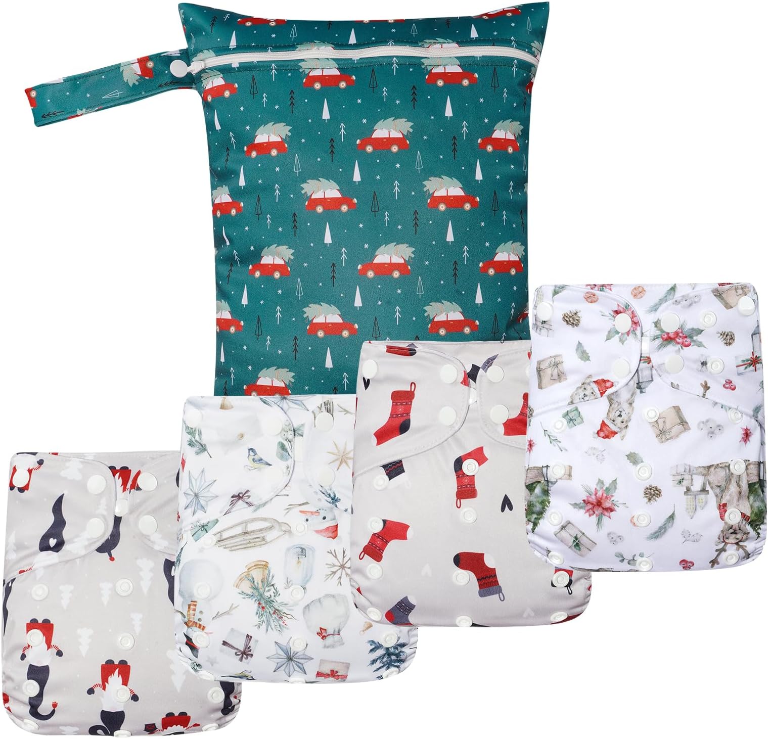 Amazon.com: BaeBae Goods Adjustable Cloth Diapers for Boys and Girls ...
