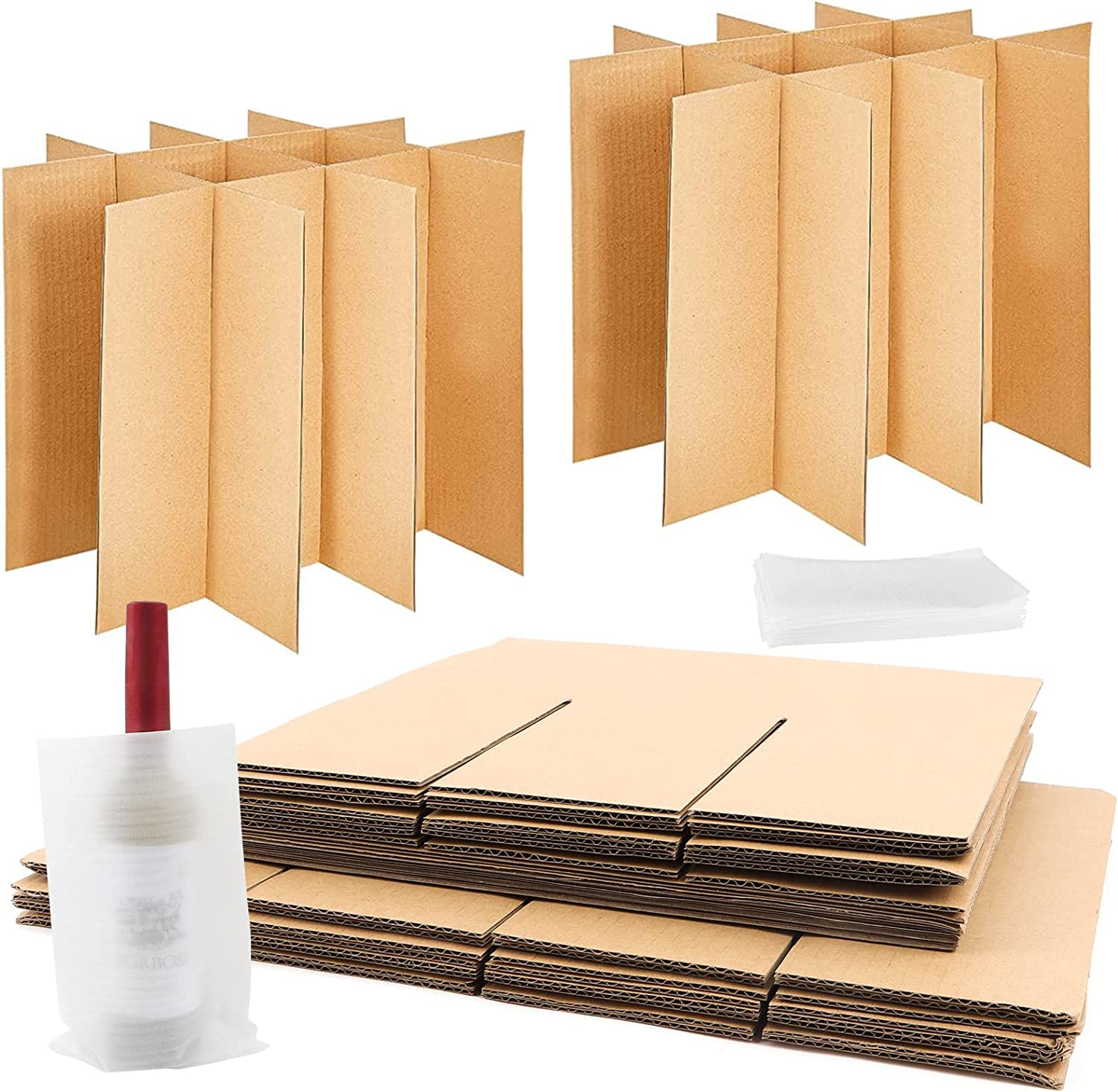 Amazon.com: 4 Pack 16 x 12 x 12 Inch Glass Divider Kits Included 20 ...