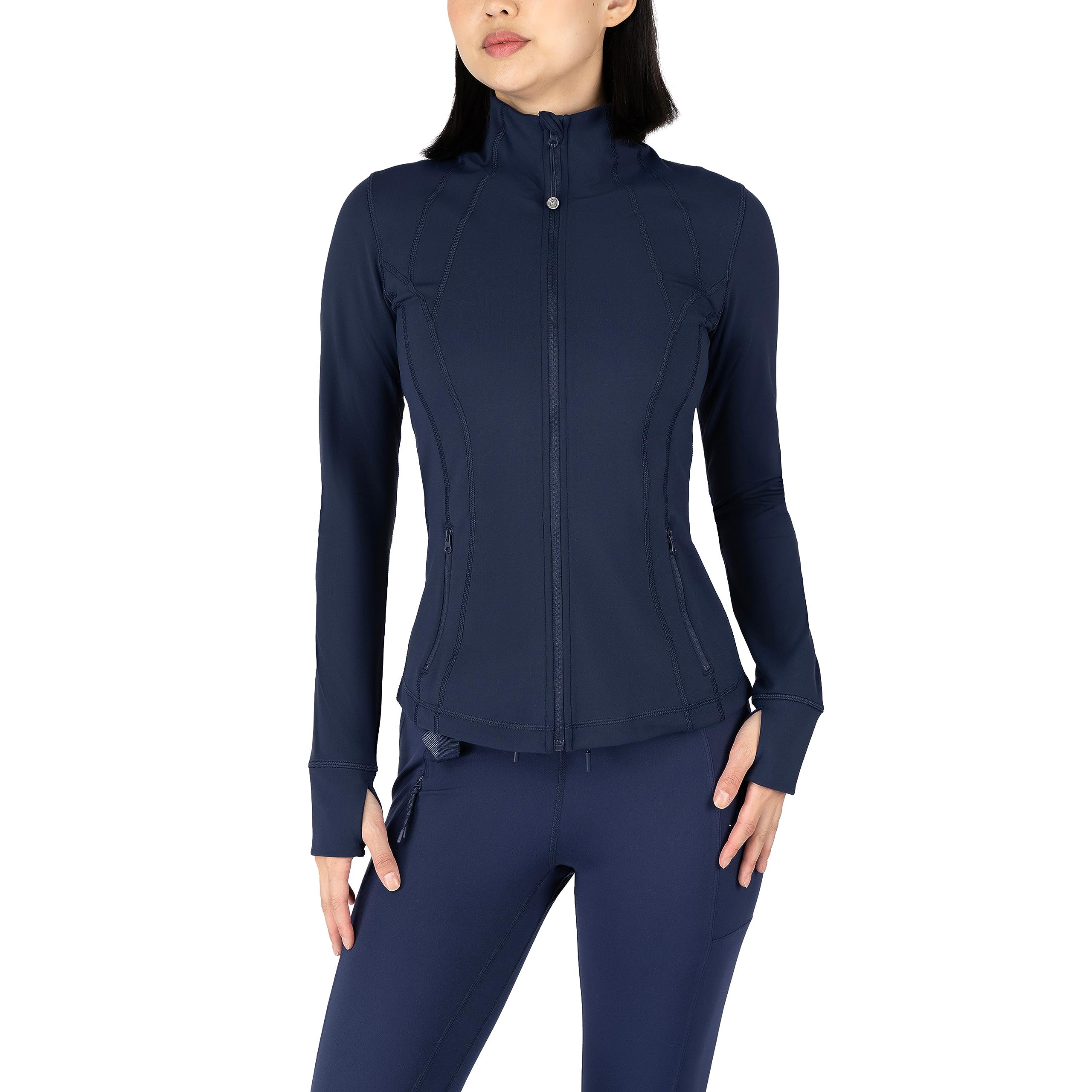 Amazon.com: 90 Degree By Reflex Women's Lightweight, Full Zip Running ...