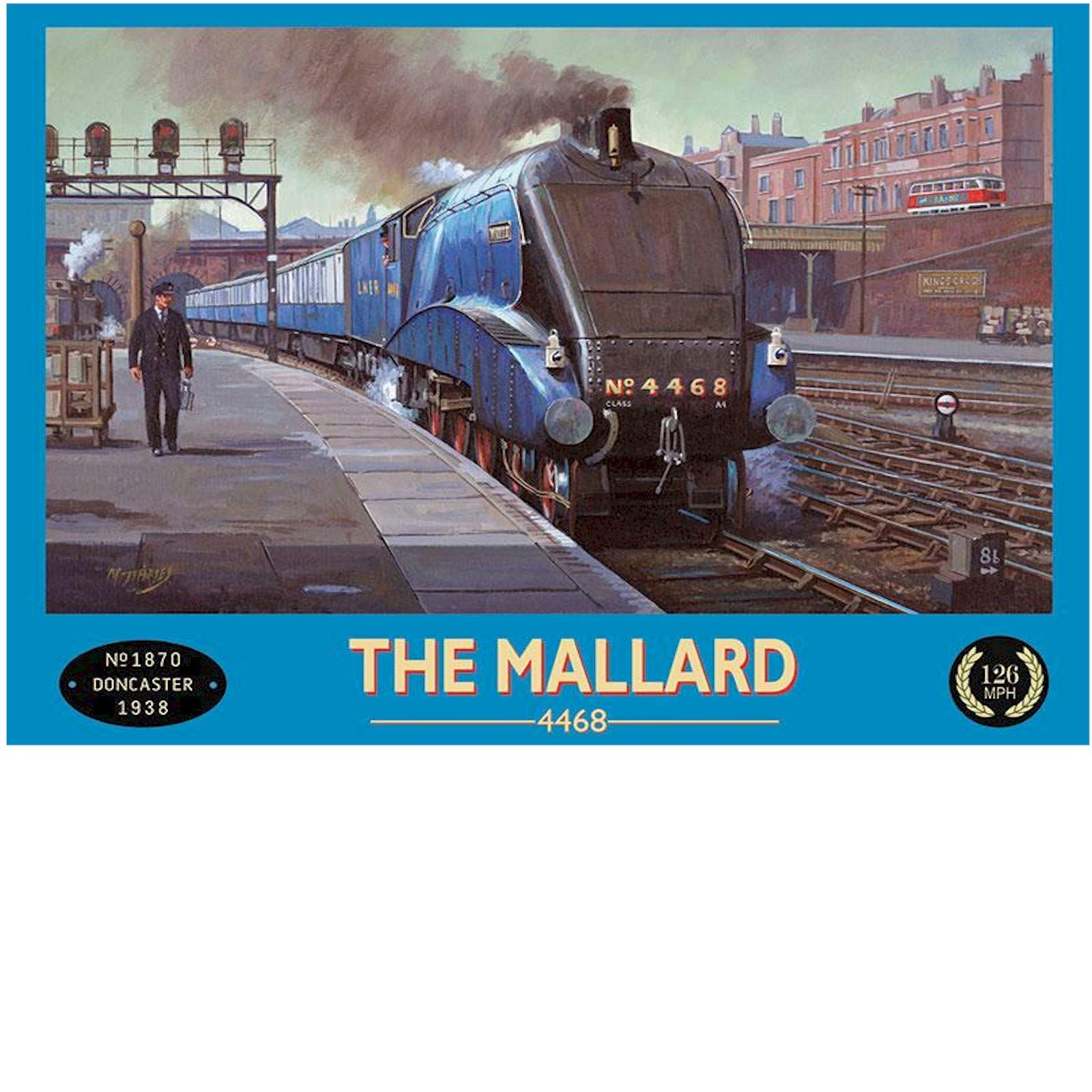 Buy The Mallard in the train station. 4468 Doncaster. Blue train ...