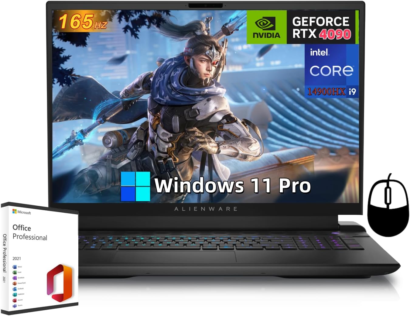 Amazon.com: Alienware M18 R2 Gaming Laptop, GeForce RTX 4090, Intel i9 ...