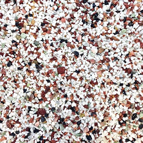 allpondsolutions Aquarium Fish Tank Gravel Stones Substrate Sprinkle Mix Coloured Natural 5kg (6 ...