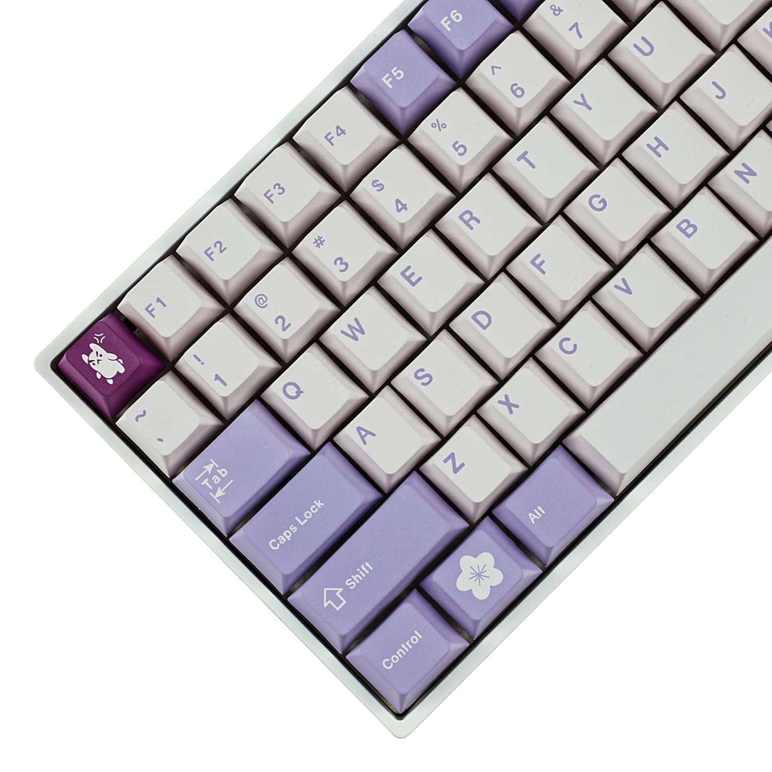 129 Rabbit Keycaps Dye-Sub Thick PBT Cherry Profile Key caps for TKL 61 64 68 75 87 96 104 108 ...