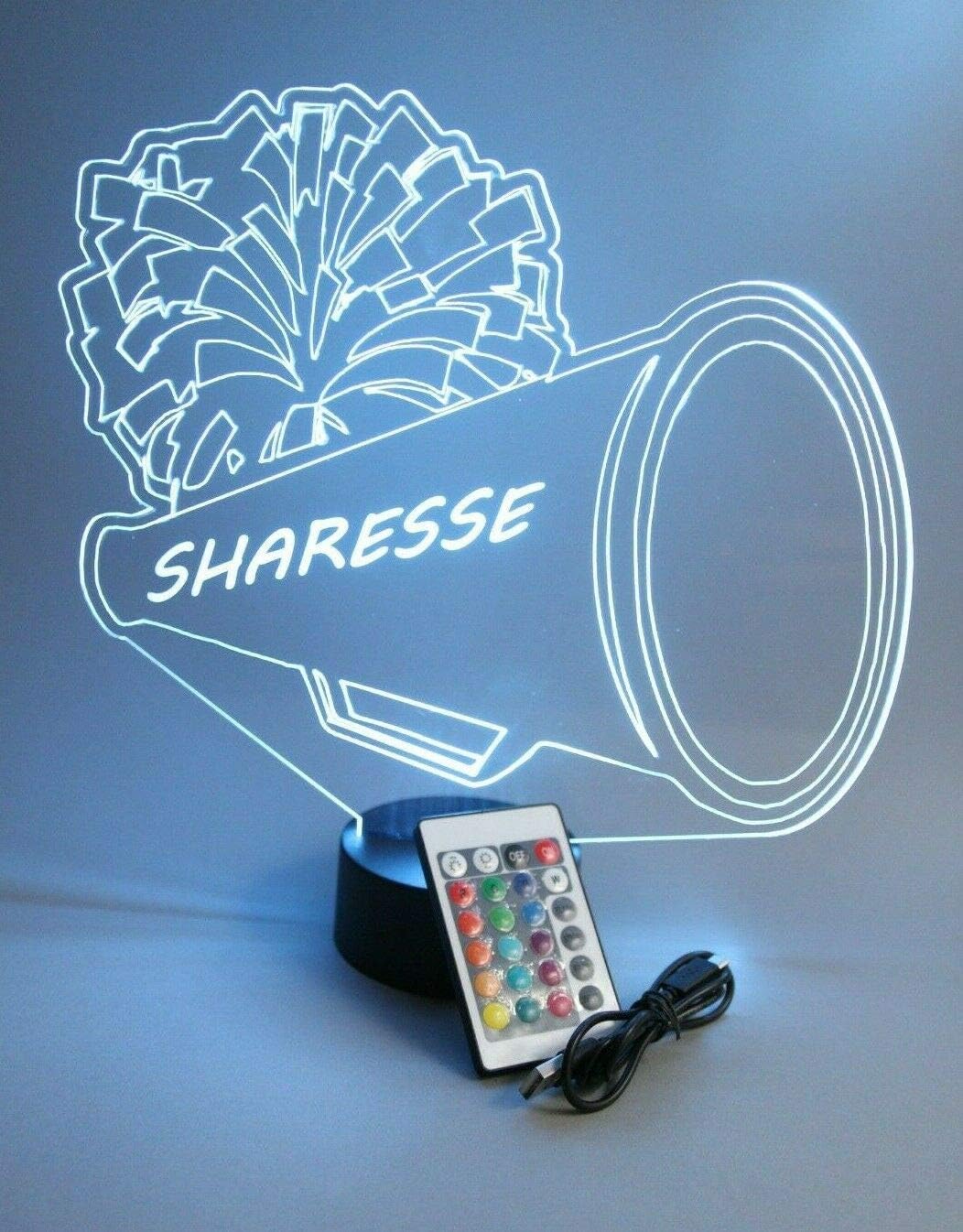 Sports Team Player Fan Name Night Light Up Lamp LED Personalized Any ...