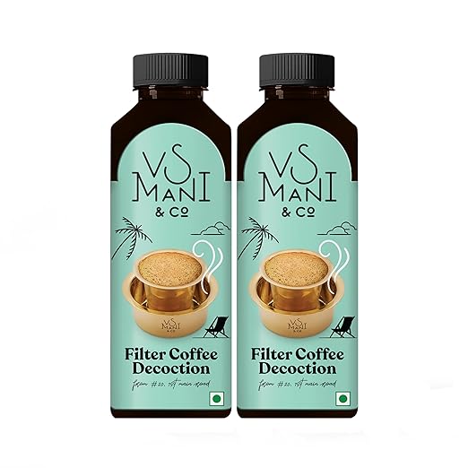 VS Mani & Co Filter Coffee Decoction - Arabica Dark Roast, Strong and ...