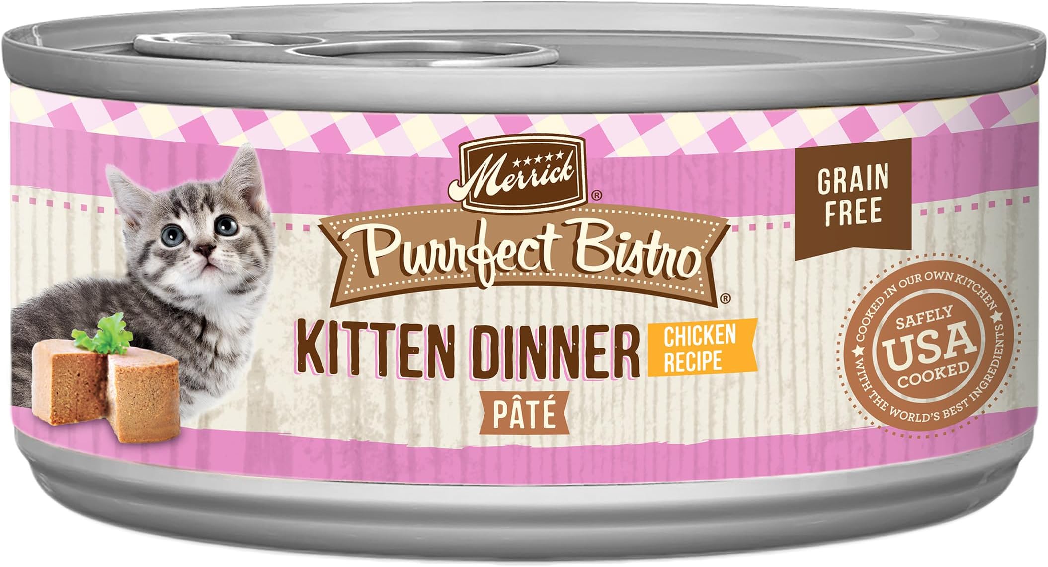 Amazon.com : Merrick Purrfect Bistro Grain Free Premium Soft Canned ...