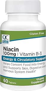Amazon.com: Quality Choice Niacina (vitamina B3) Suplemento de energía y soporte para cultivo de ...