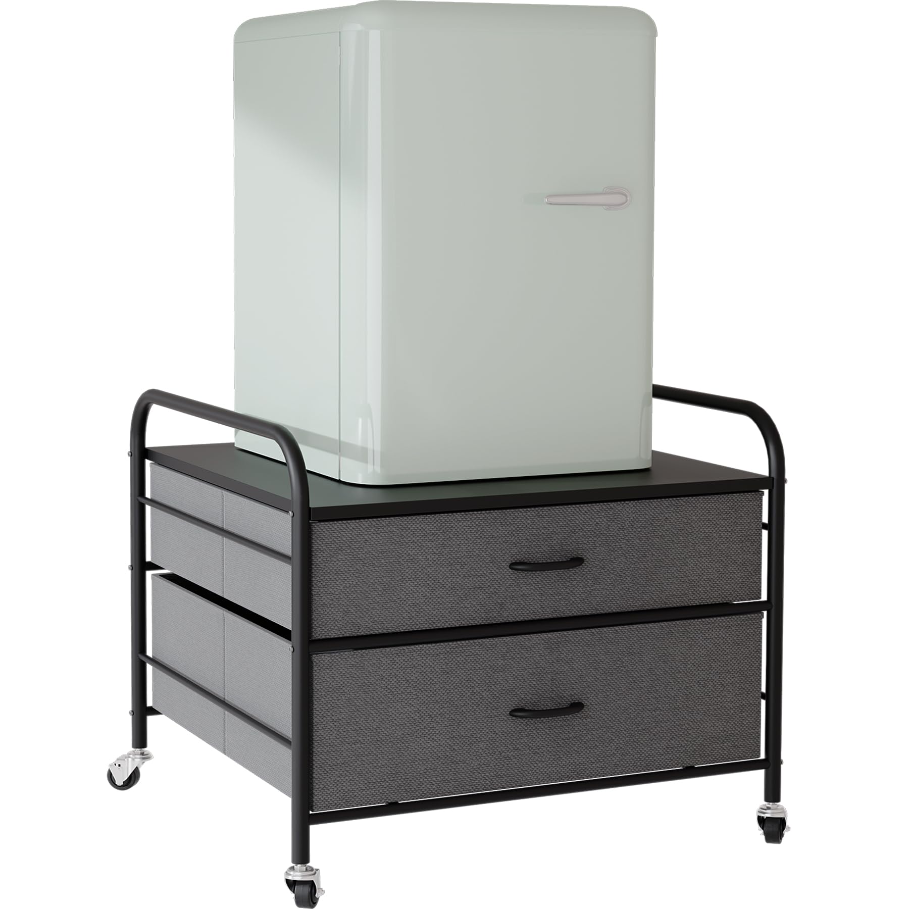 Amazon.com: Mini Fridge Stand, Fridge Stand with Storage, 120LBS Mini ...