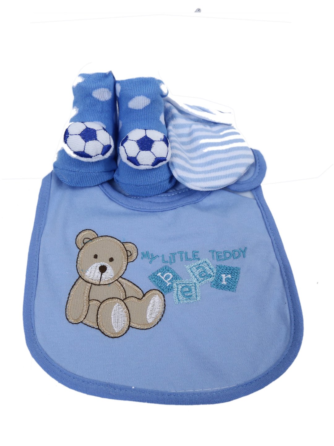 CAMEY Cute & Adorable Baby Bibs, Booties & Mittens Combo Set Multi ...