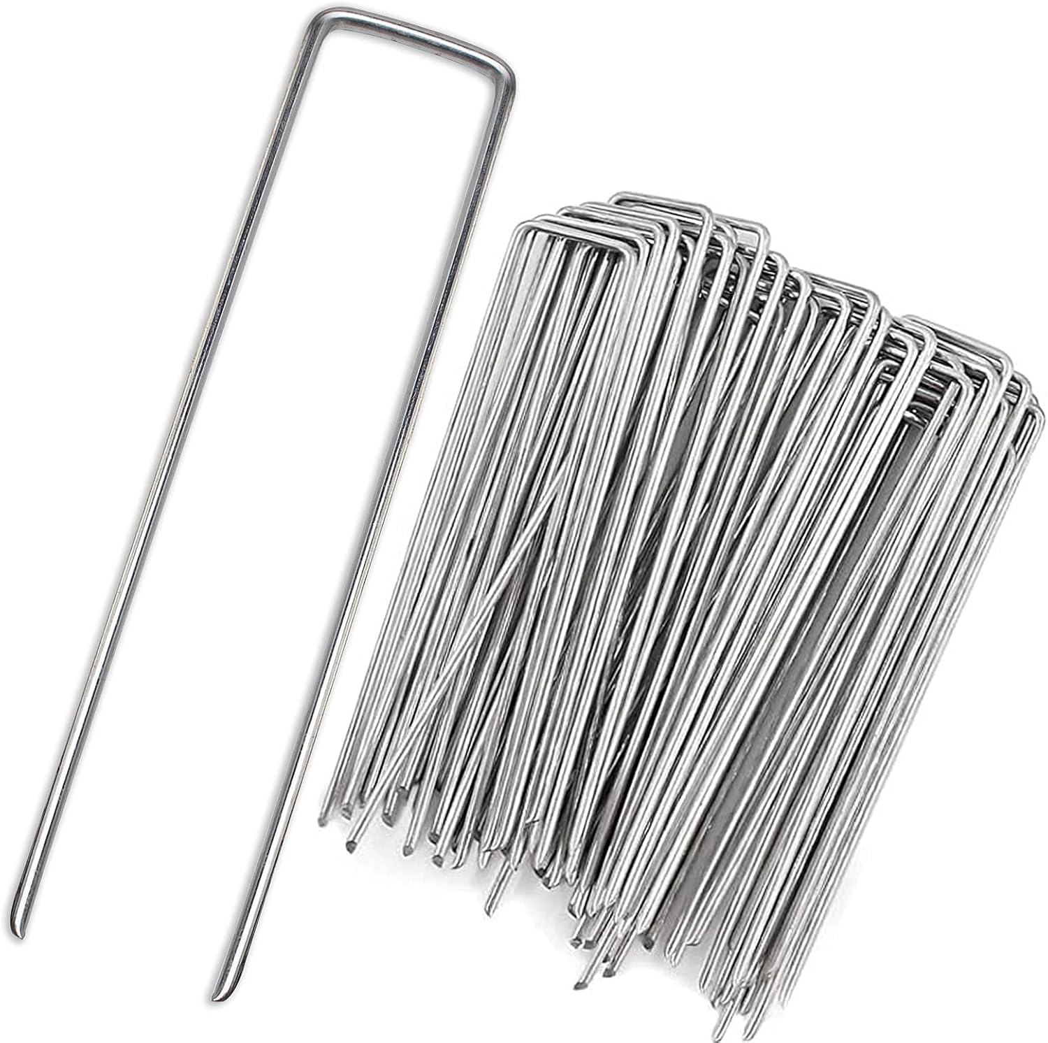 Amazon.com : Outapex Landscape Staples, 8" Heavy-Duty Garden Stakes, U ...