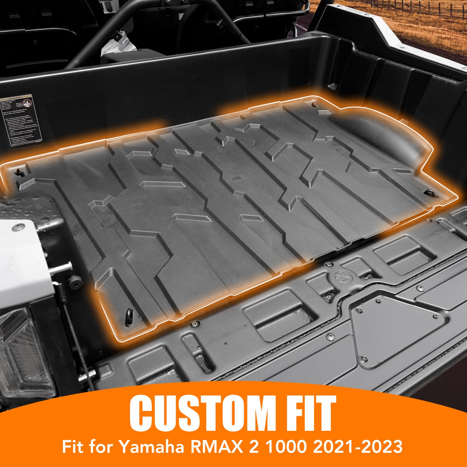 HAKA TOUGH Cargo Bed Mat for Yamaha Wolverine RMAX2 1000 Accessories ...