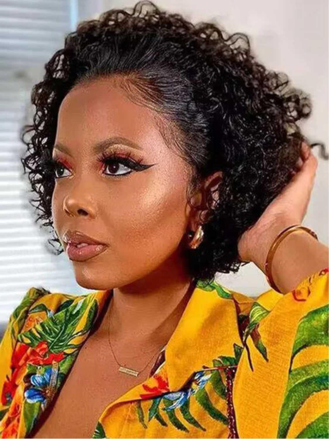 Amazon.com : Beauty Forever Short Curly Pixie Cut Bob Wig Lace Front ...