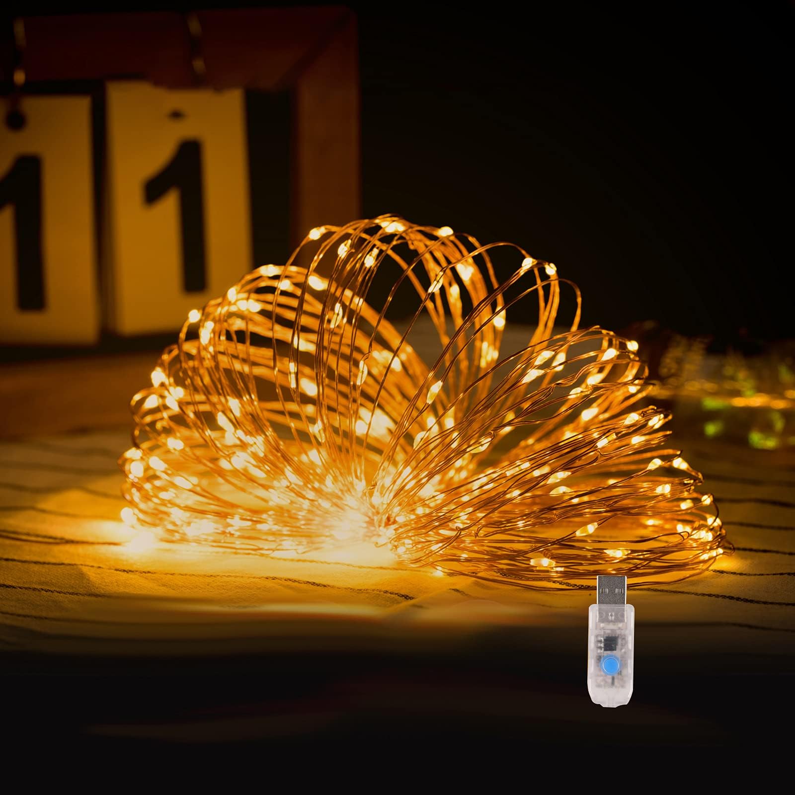 Hoteril Guirlande 12m 120 Leds Ip65 Etanche Guirlandes Lumineuses