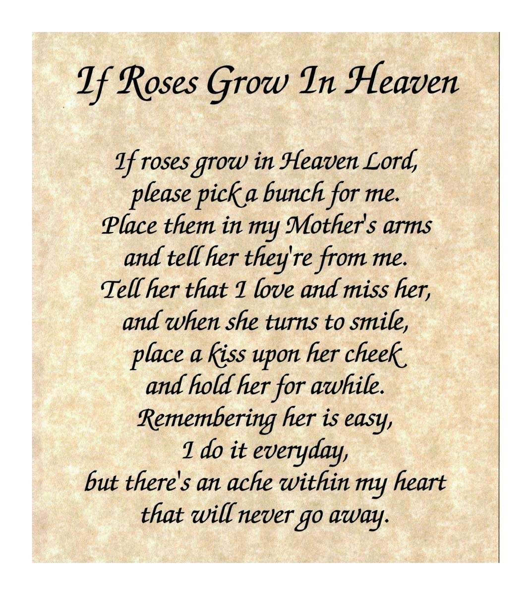 For My Deceased Mother Poem