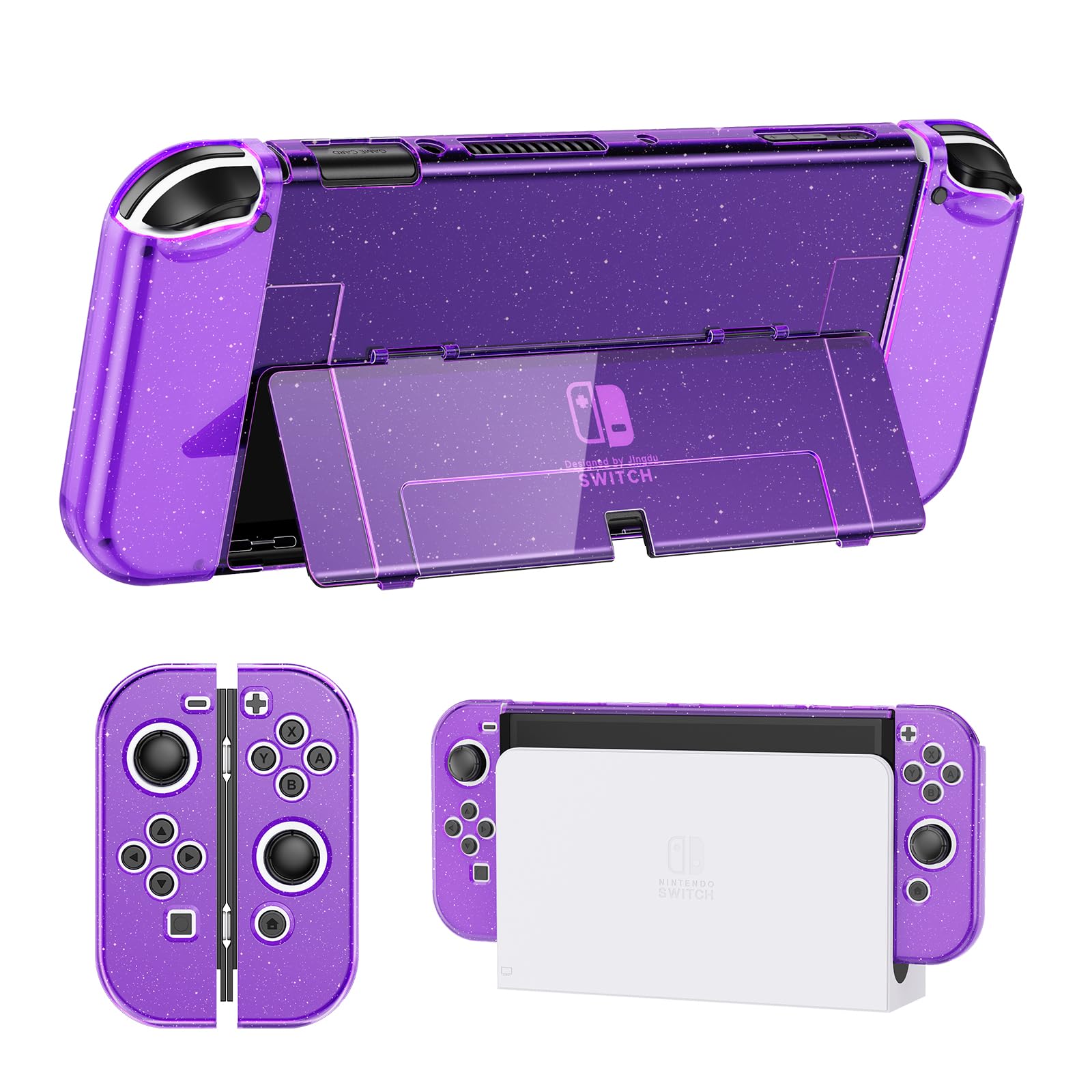 Amazon.com: JINGDU Crystal Glitter Switch Protective Case Compatible ...