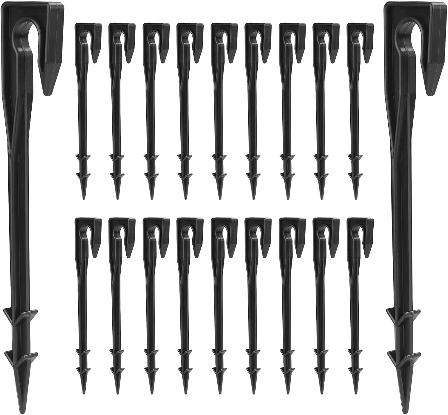 Amazon.com : Drip Irrigation Stakes 20 Pack Strong Plastic Soaker Hose ...