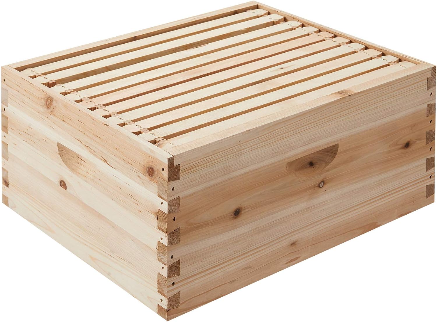 Amazon.com : CO-Z Beehive 10 Bee Box Frames and 10 Deep Honeycomb ...