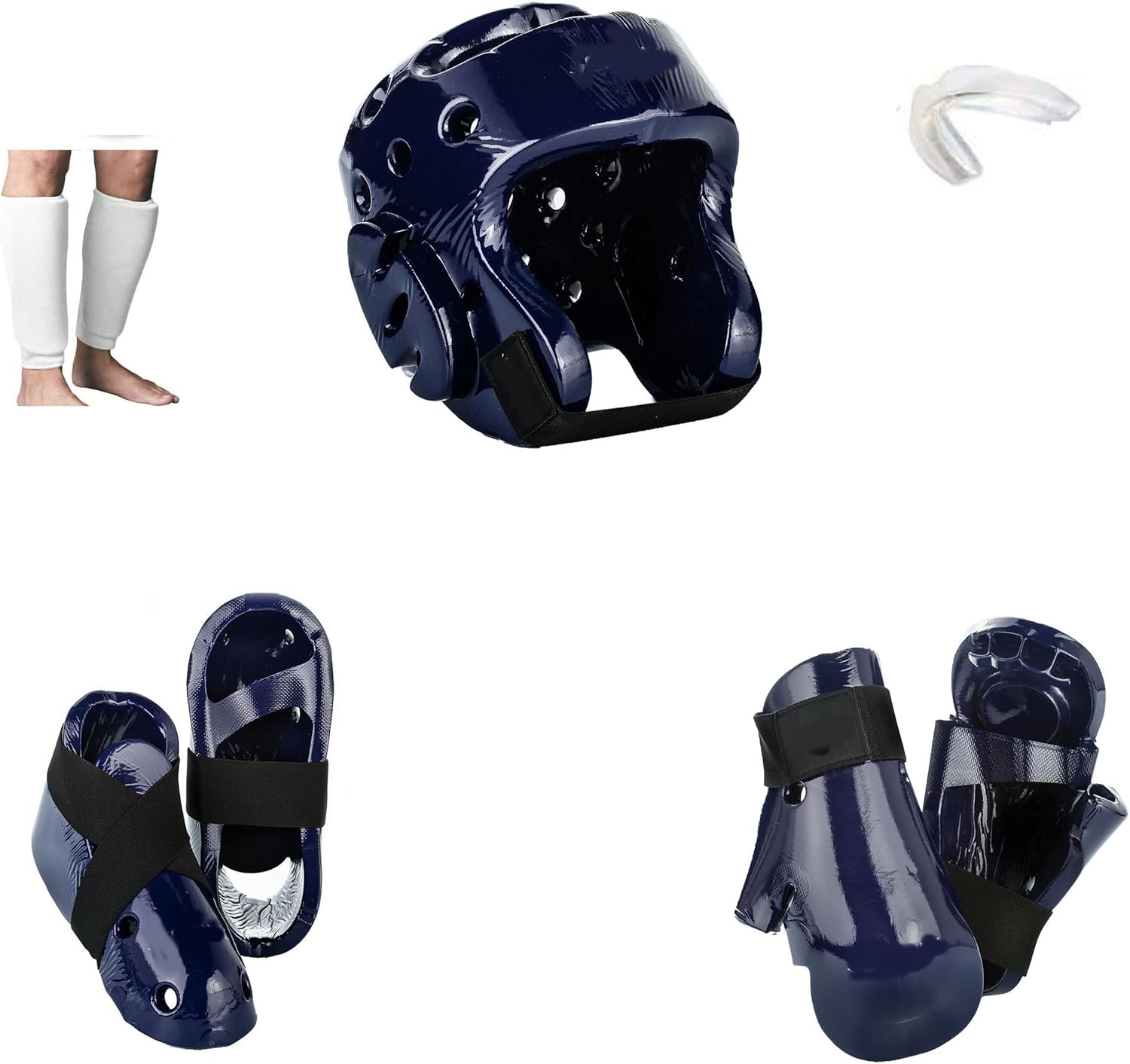 Amazon.com : Proforce Karate Sparring Gear Set Combo with shin and ...