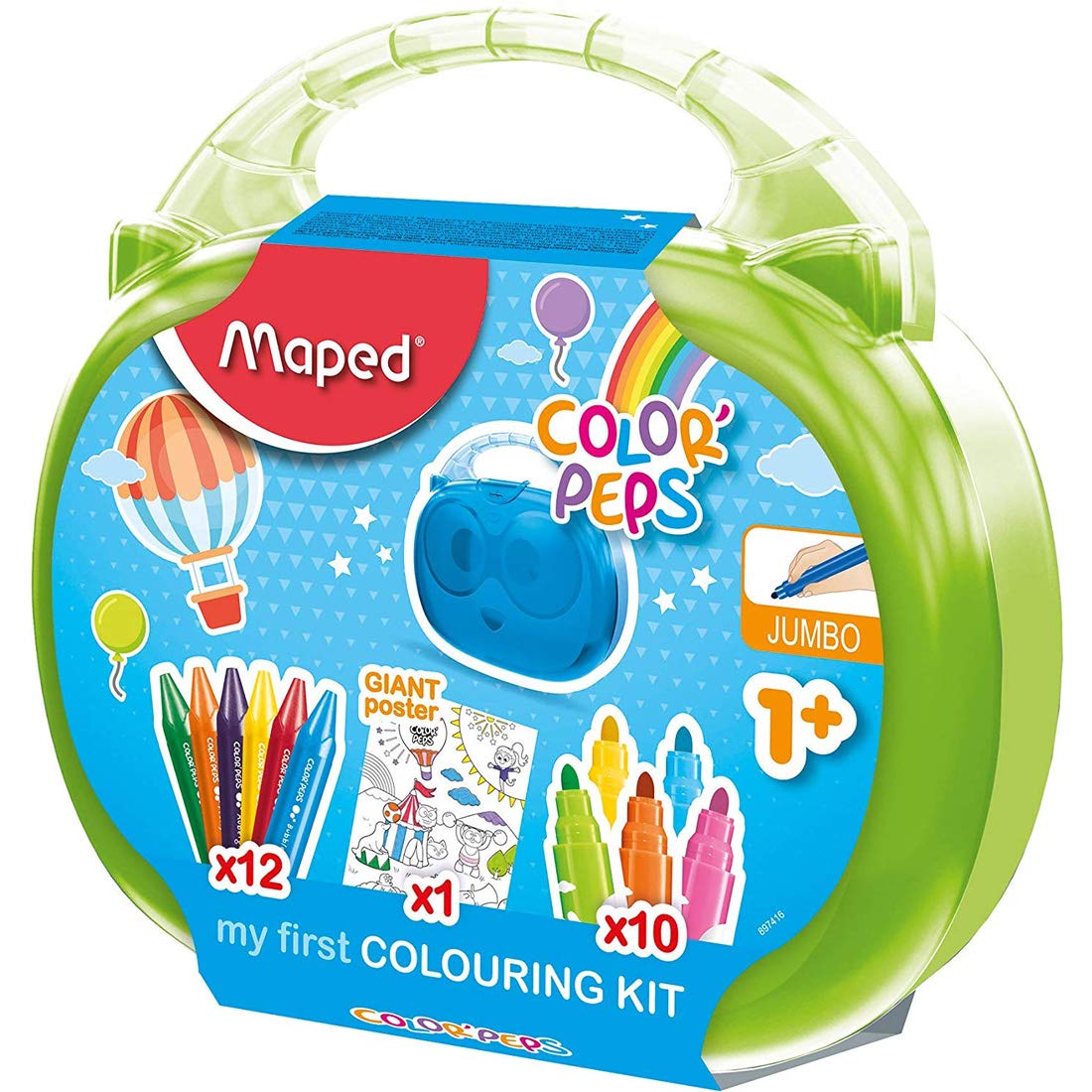 Maped Color'Peps My First Jumbo Colouring 23 piece Activity Case - Age ...