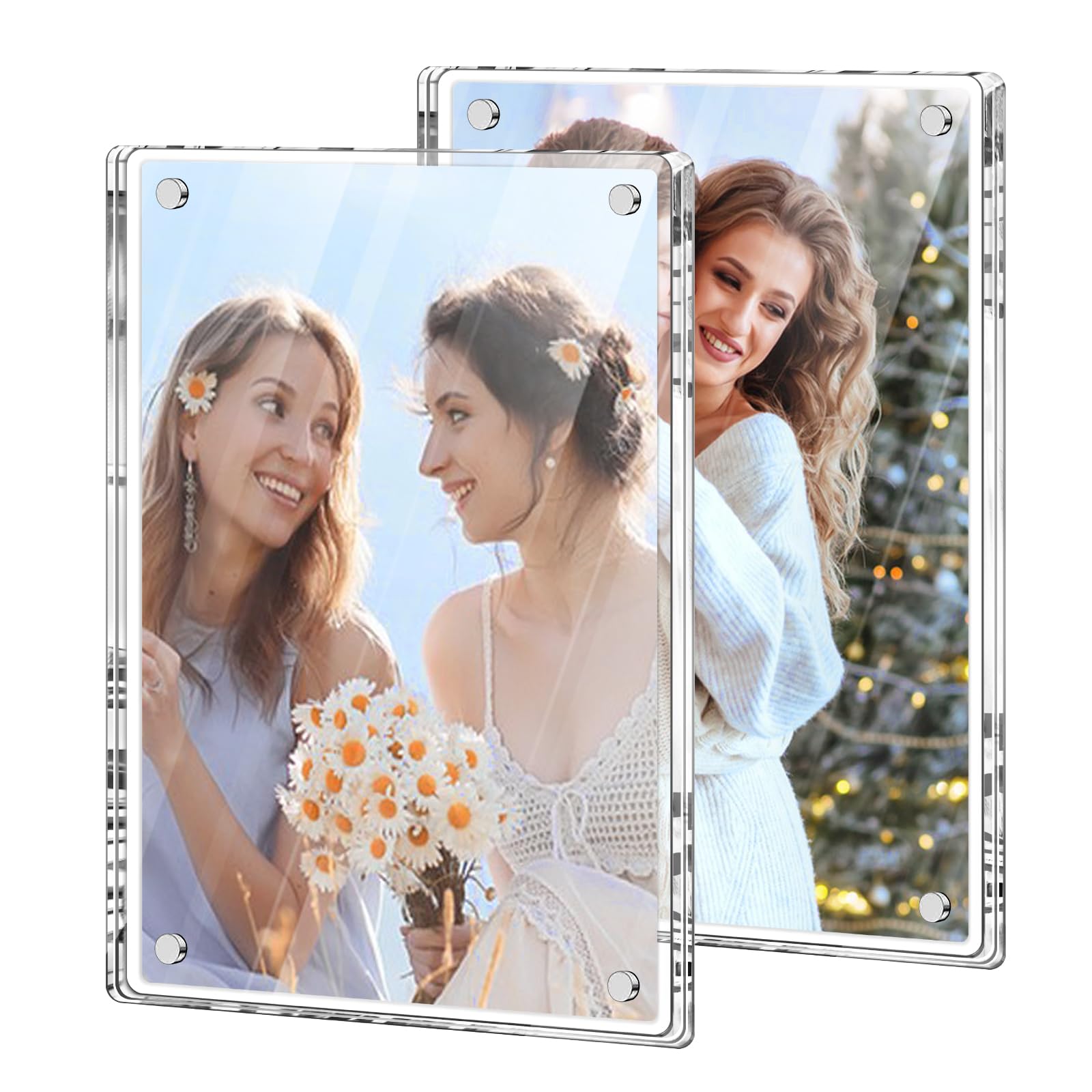 Amazon.com - Vowcarol 4x6 Magnetic Acrylic Frame, Acrylic Fridge ...