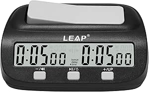 Amazon.com: JIESENG Chess Clock Upgraded Digital Chess Timer with Bonus Delay Timing Mode Count ...
