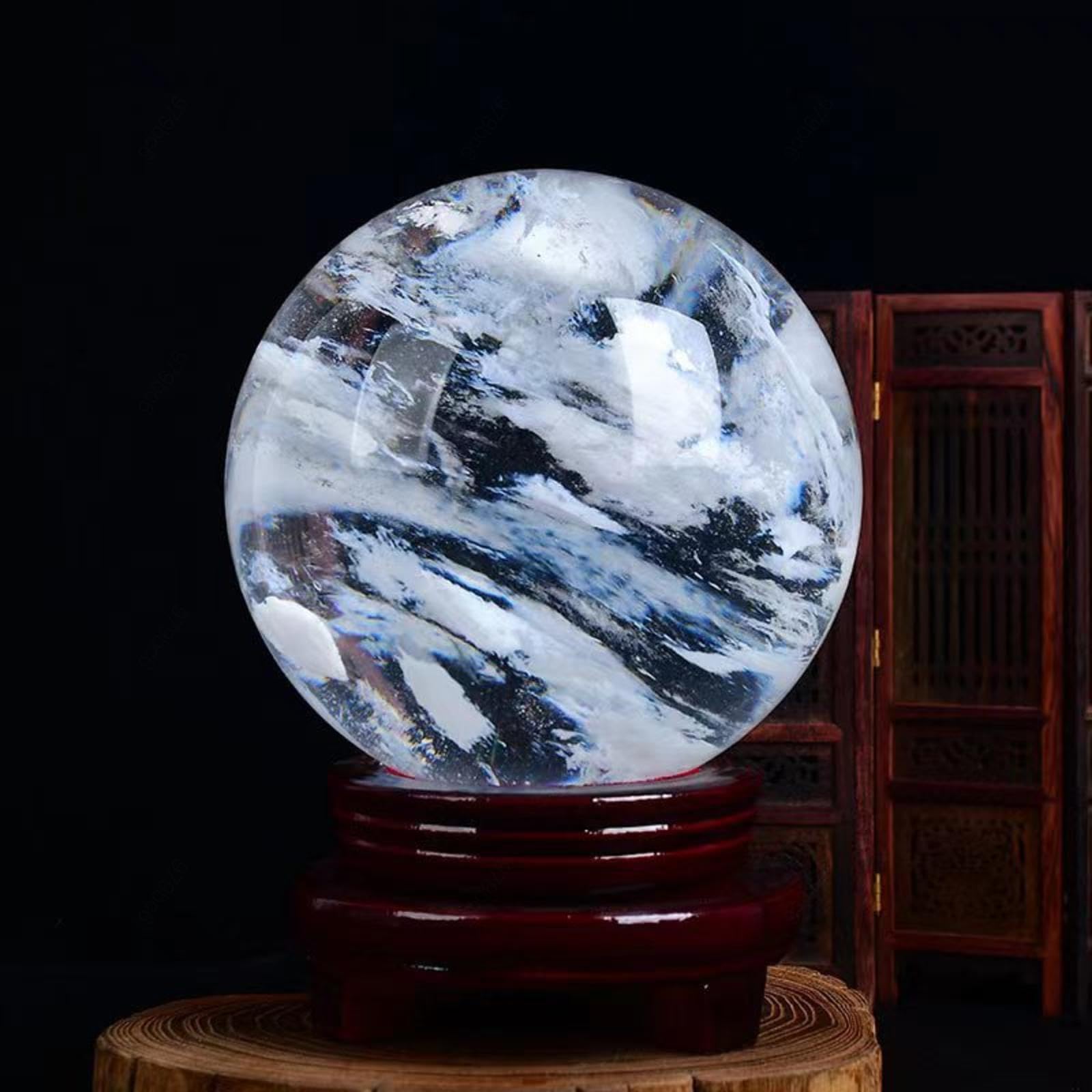 Calcite Crystal Ball Honey Calcite Sphere 8.8cm 970gm – Crystal