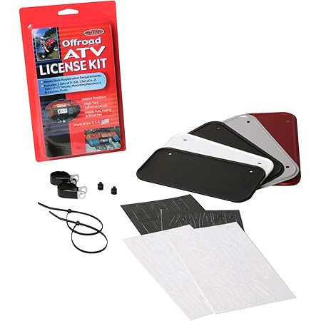 FERAL ATV Gear License Plate Kits (White or Black - Composite or ...