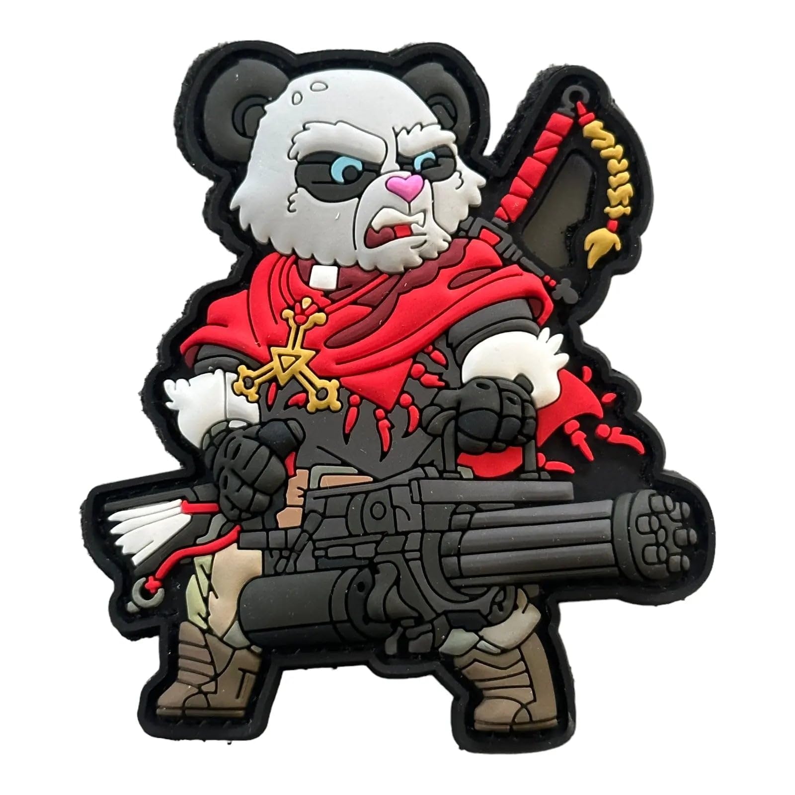 Amazon.com: Patchlab Minigun Panda Tactical Teddies Rubber Morale Patch ...