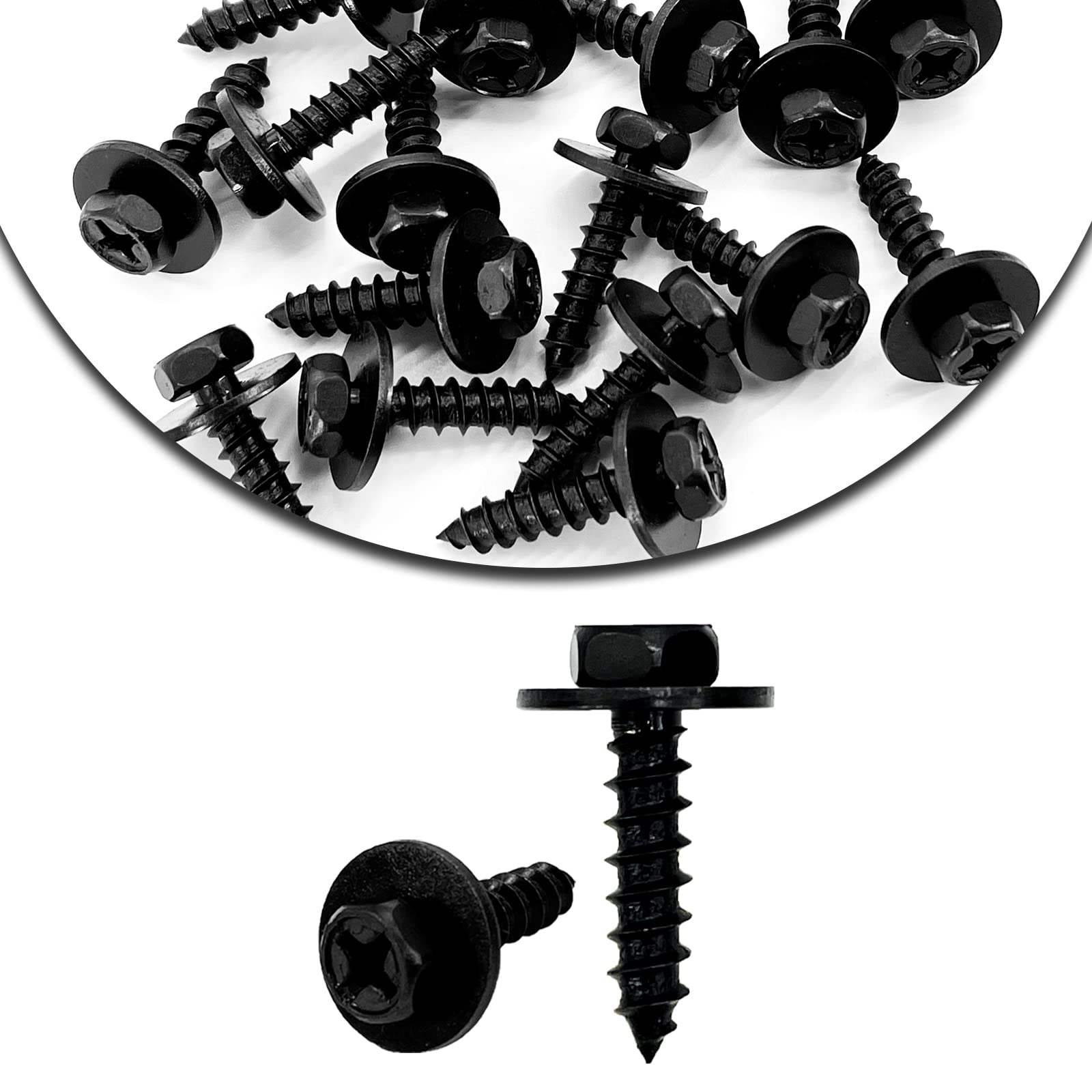 Snapklik.com : TOBENBONE 20PCS M6.2 X 22mm Fender Liner Under Cover ...