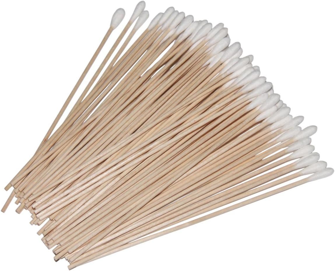Amazon.com : 200 Pcs Cotton Swab Applicator Q-tip Swabs 6" Extra Long ...