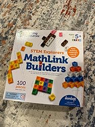 Amazon.com: Learning Resources STEM Explorers MathLink Builders - 100 ...