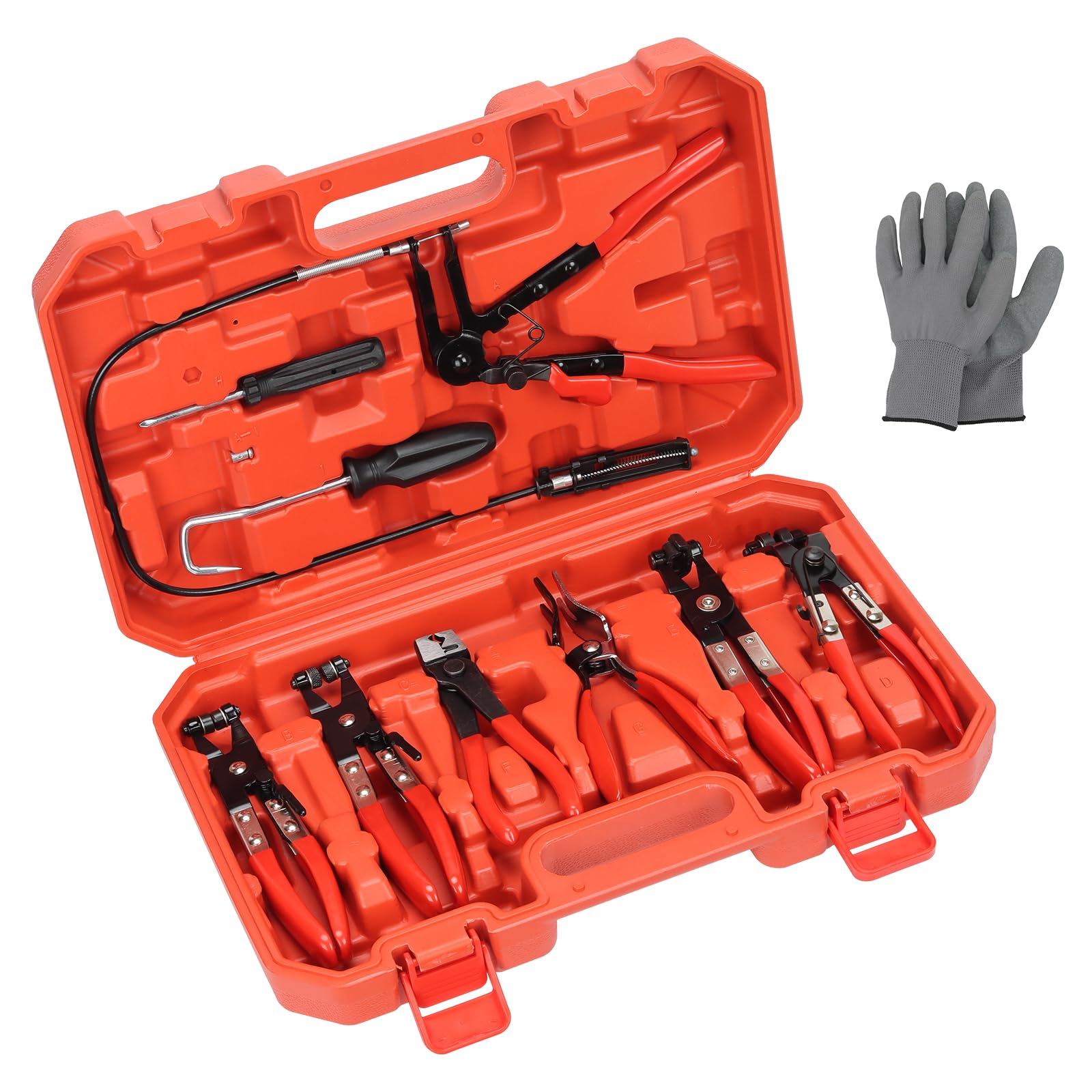 Snapklik.com : ReluxGo Hose Clamp Pliers, 9pcs Wire Long Reach Wire ...