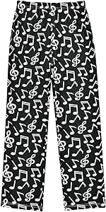 Amazon.com: Music Notes Boys Pajama Pants Pajama Bottoms Soft Sleep Pjs ...