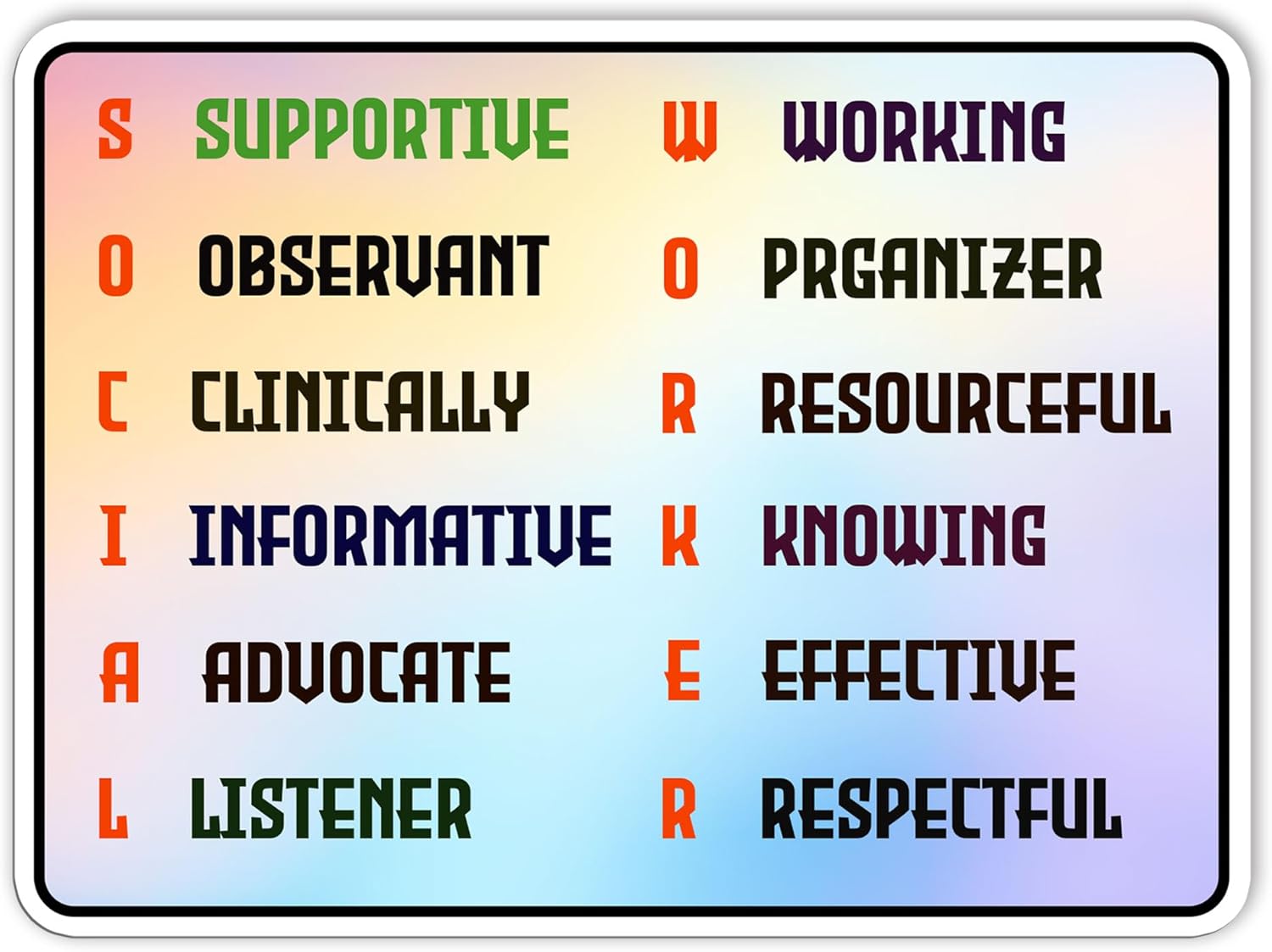 Amazon.com: Social Worker Stickers Funny Definition Social Value ...