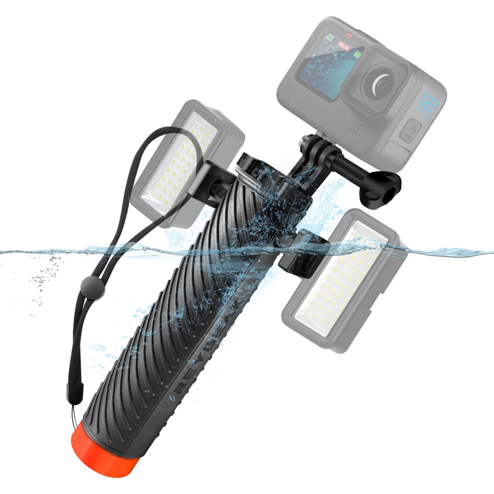 Amazon.com : REYGEAK Floating Hand Grip for GoPro Hero 13/12/11/10/9 ...