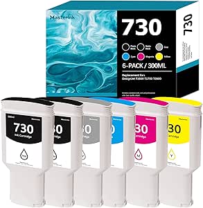 Amazon.com: 730 Ink Cartridges 300ml Replacement for HP 730 Ink Cartridge for DesignJet T1600 ...