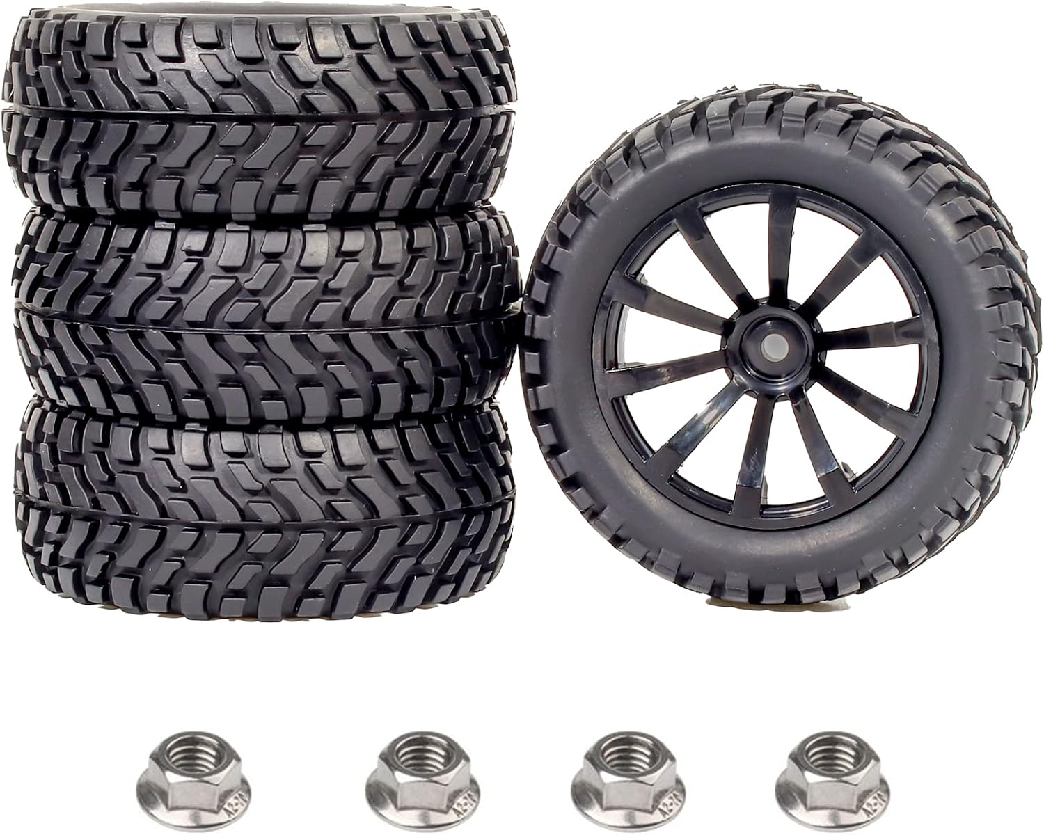Amazon.com: RC Rubber Off-Road Rally Tires, 2.96 inch/75mm RC Road ...