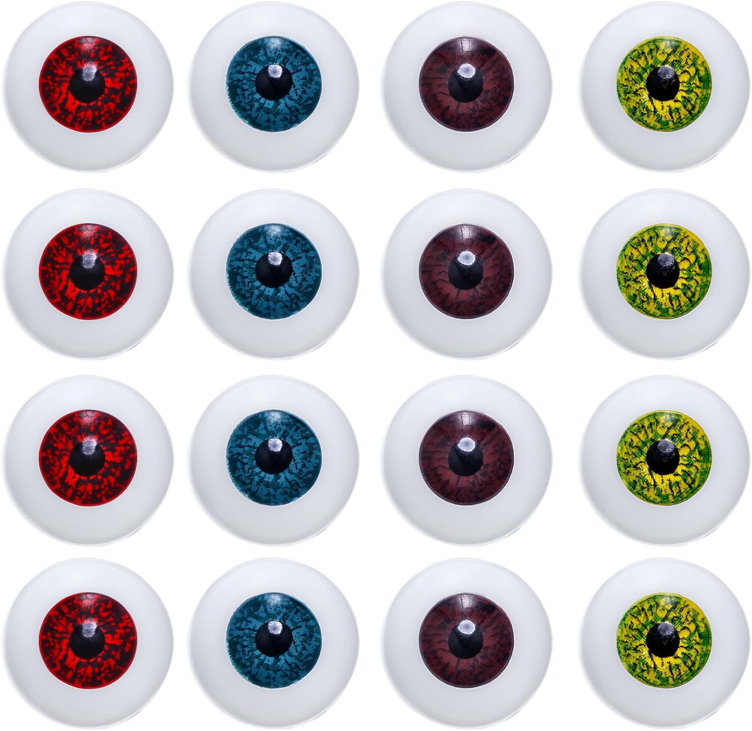 Amazon.com: 16 Pieces Halloween Eyes Hollow Horror Eyes Hollow Plastic ...