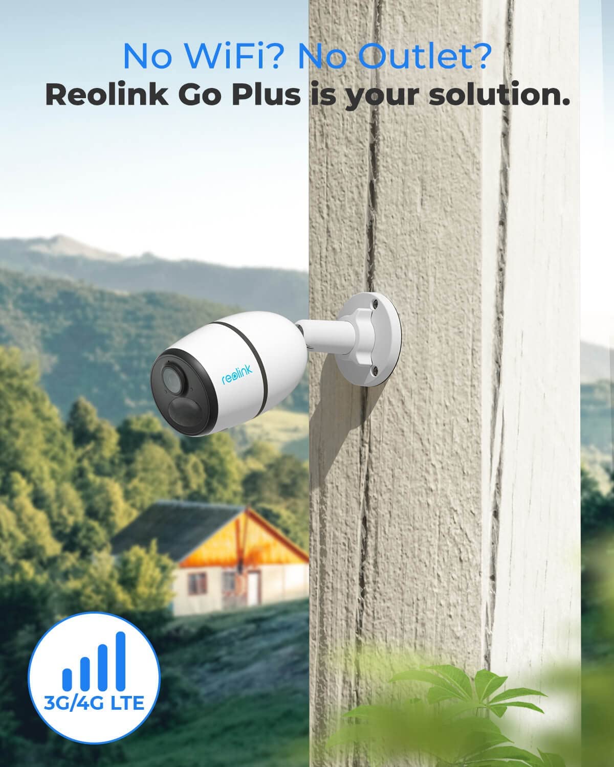 Reolink Go 4G LTE Cellular Battery Security Camera Official