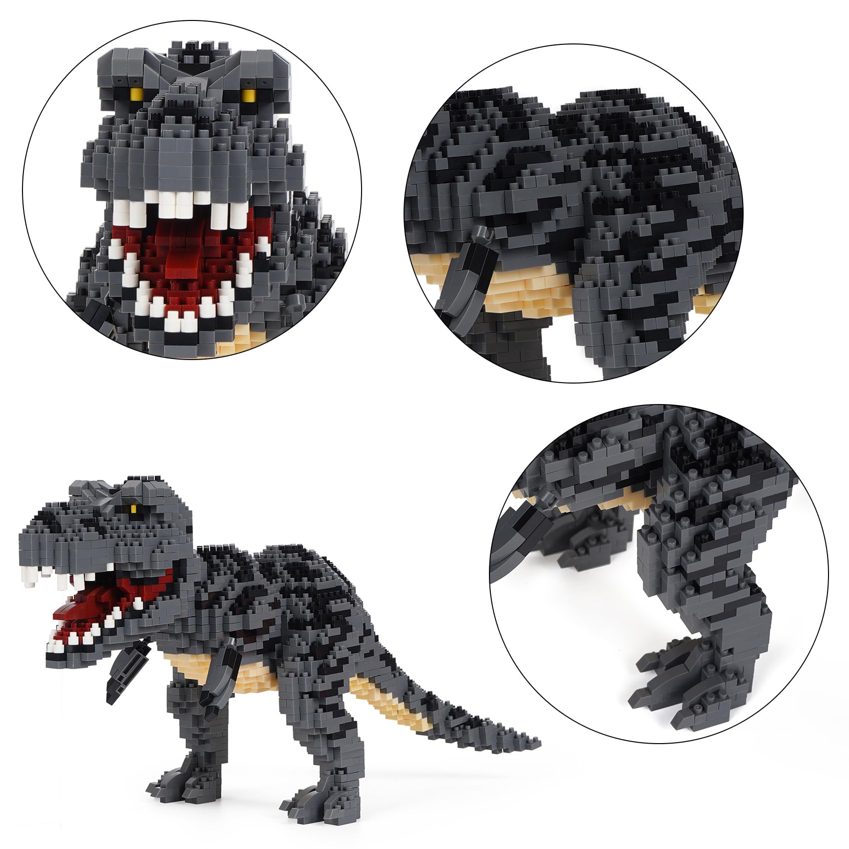 Snapklik.com : Geniteen Building Block Dinosaur Model Micro Mini Blocks ...