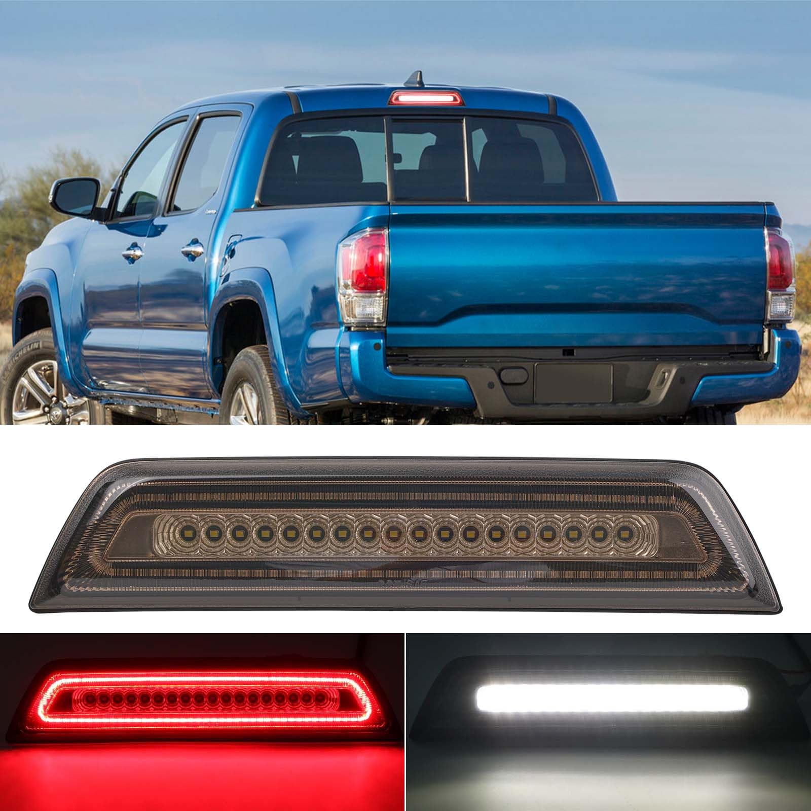 Snapklik.com : AUTOXBERT Third 3rd Brake Light For 2016-2023 Toyota ...