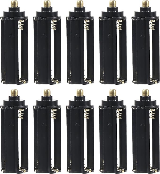 Amazon.com: Coliao 10pcs AAA Battery Holder Adapter Black Cylindrical ...