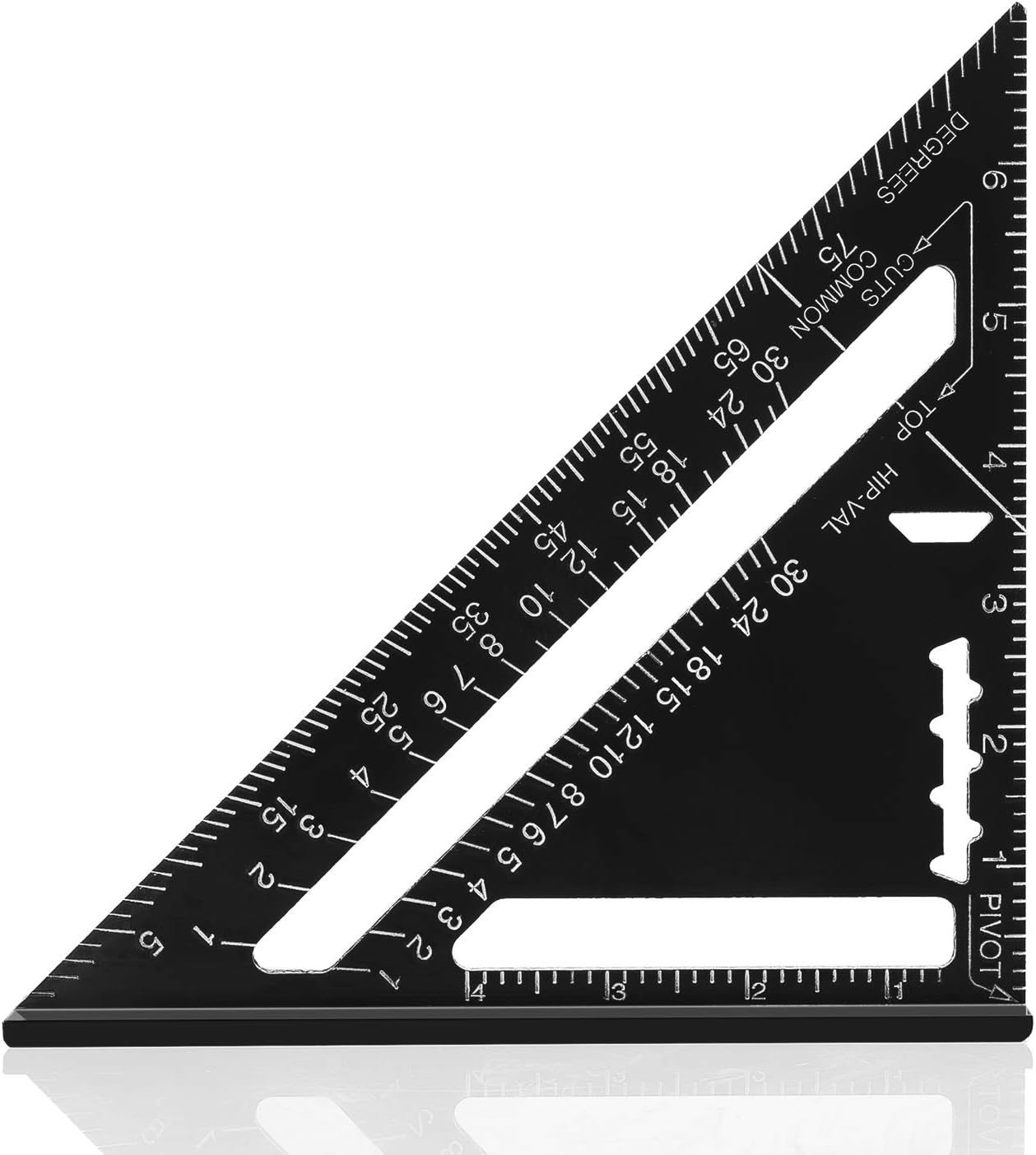 30 cm Triangle Protractor Aluminium Alloy Triangle Ruler Stop Angle ...
