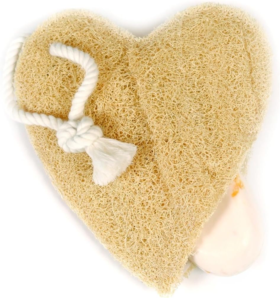 Loofah Savannah Heart Soap Pockets : Amazon.co.uk: Beauty