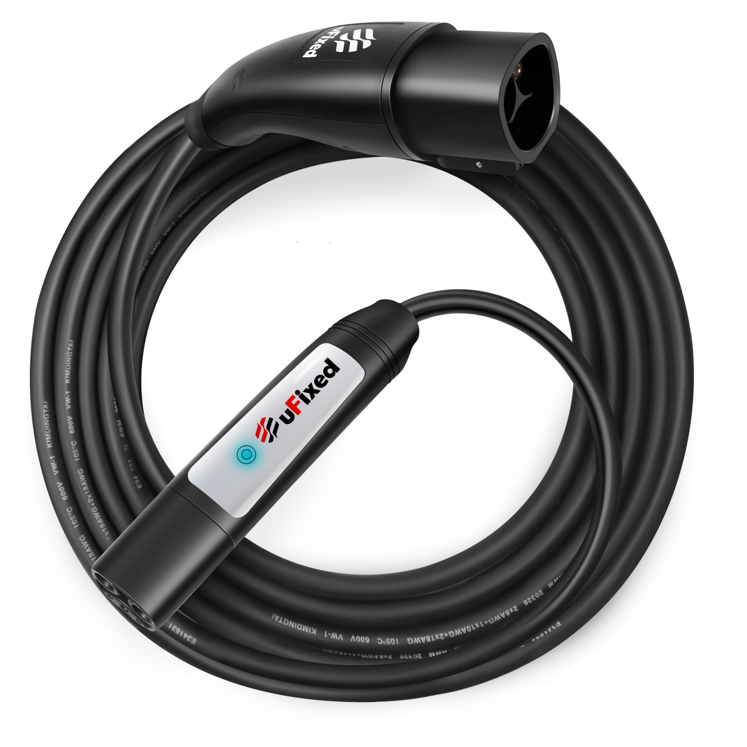 Amazon.com: Ufixed Tesla Charger Extension Cable 20FT 50A 240V 12KW ...