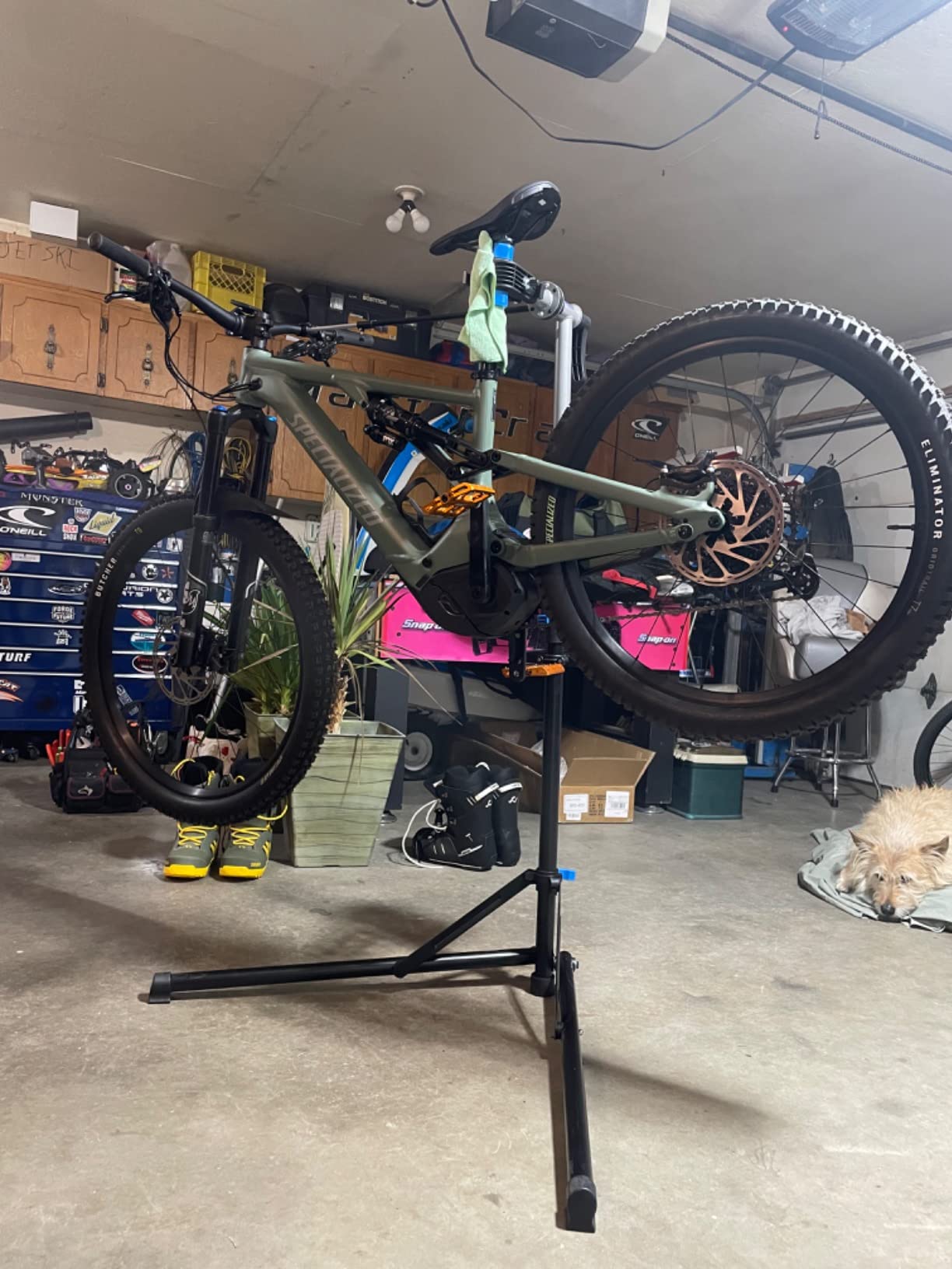E Bike Repair Stand (Max 100 lbs) - Heavy Duty Portable Bicycle Stand ...
